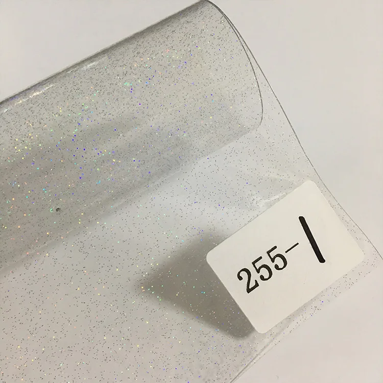 0.5mm Shiny Colorful Glitter PVC Film for Craft Projects
