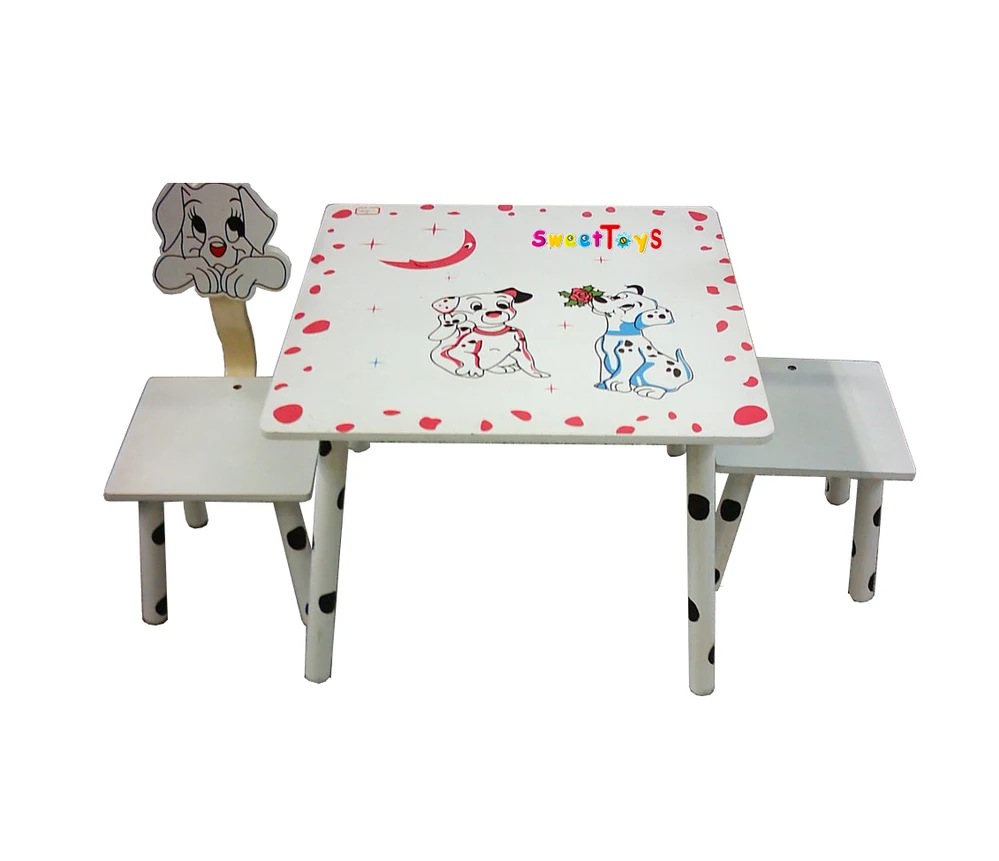Stitch Baby Cartoon Children Learning Wooden Desk Chairs