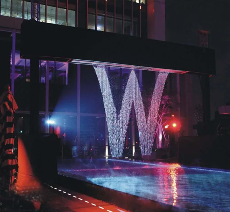 3m Waterfall Magic Rain Water Graphic Digital Water Curtain Fountain ...
