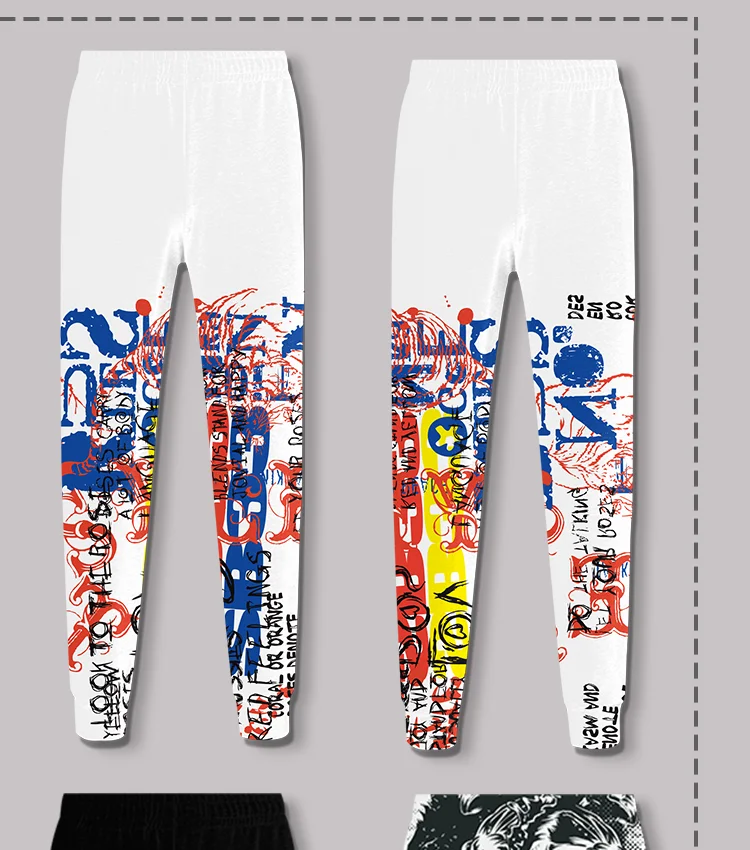 All Over Sublimation Printing Sweat Pants Mens Free Design Apparel Long ...