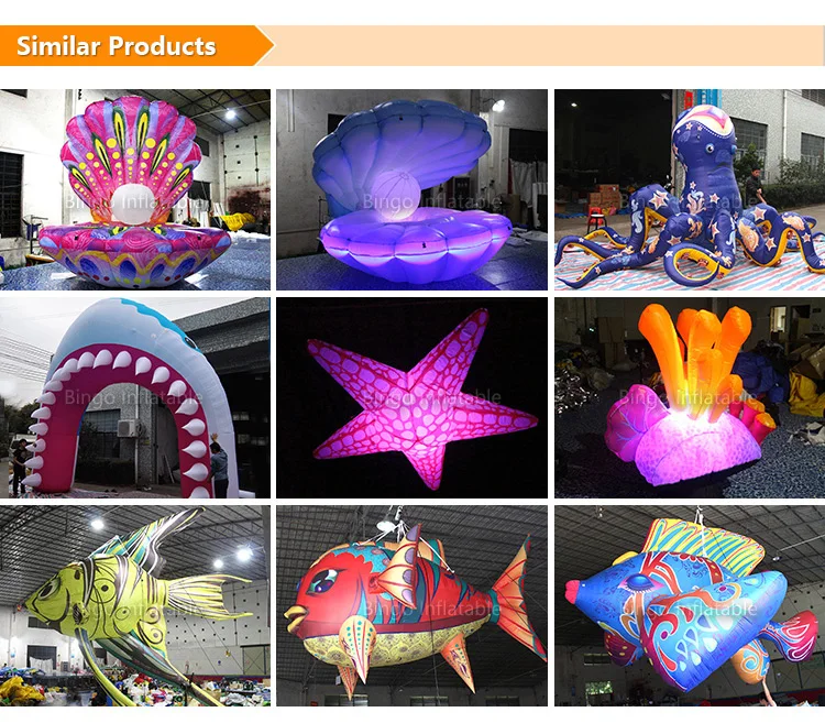 10ft Long Inflatable Shark Fish Balloon for Aquarium Decoration