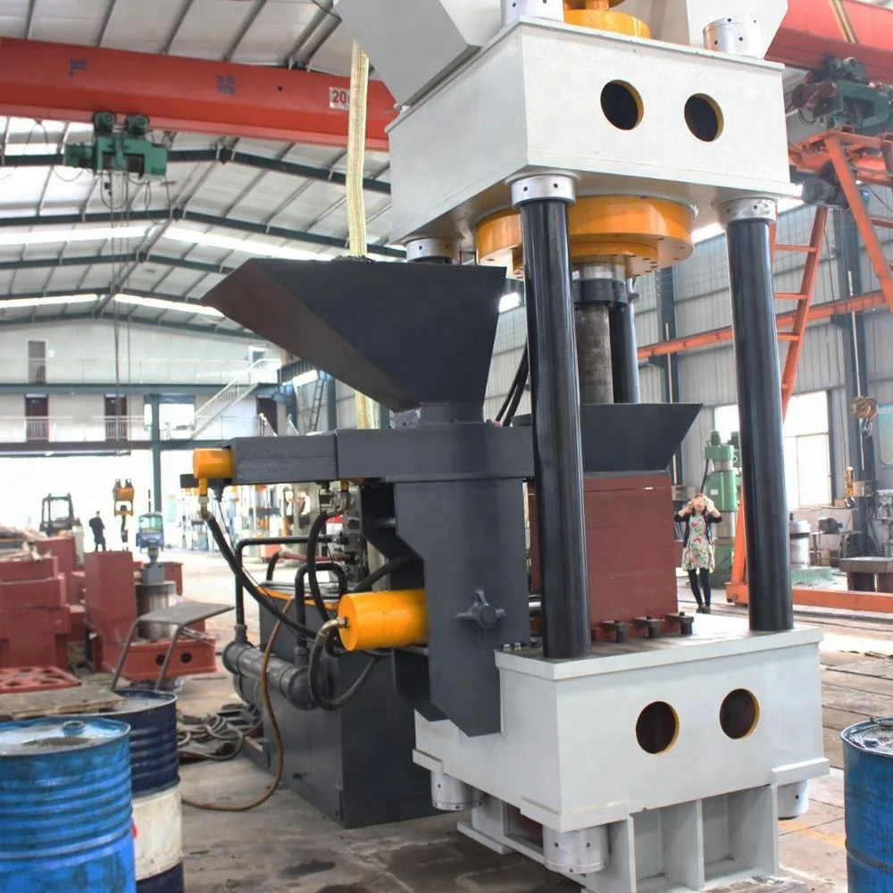 Hydraulic Aluminum Scraps Metal Powder Forming Press Machine 630 Ton ...