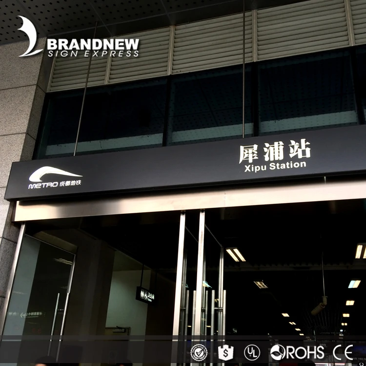 Manufacturer Custom Led Metal Airport Wayfinding Sign Wall Hanging ...