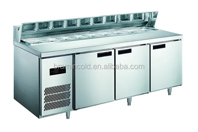 Commercial Salad Bar Display/sandwich Counter Cabinet/prep Table Fridge ...