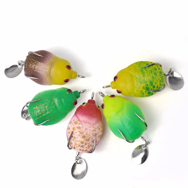 Wholesale Fishing Frog Lure Plastic Handmade Frog Lures Vivid Soft ...