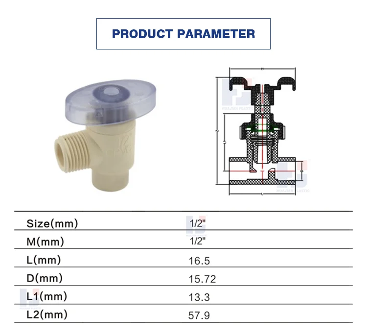 Hj Factory Cpvc Astm D2846 Standard 2" Pvc Angle Drain Valve - Buy 2 ...