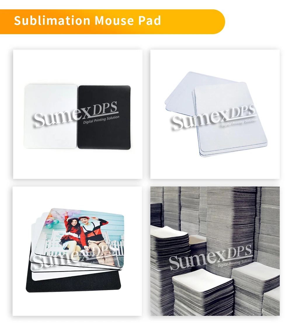 Sublimation Blank Custom Fabric Rubber Printable Square Shape Mouse Pad ...
