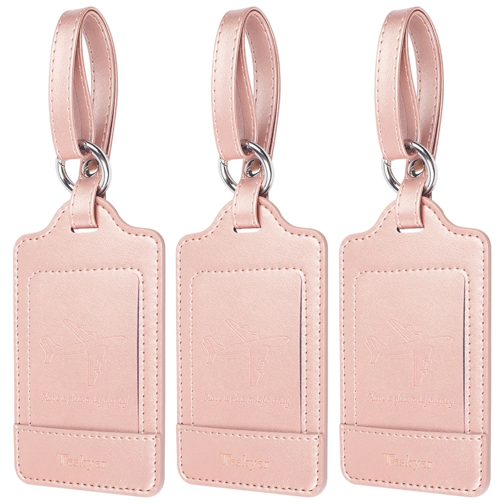 Promotion Cheap Pu Leather Luggage Tag String Hotel Travel Luggage Tag ...