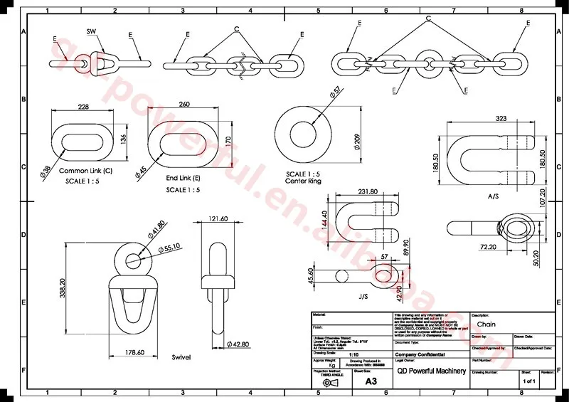 High Quality Dia 20~130 Mm Studless Marine Ship Anchor Chain For Sale ...
