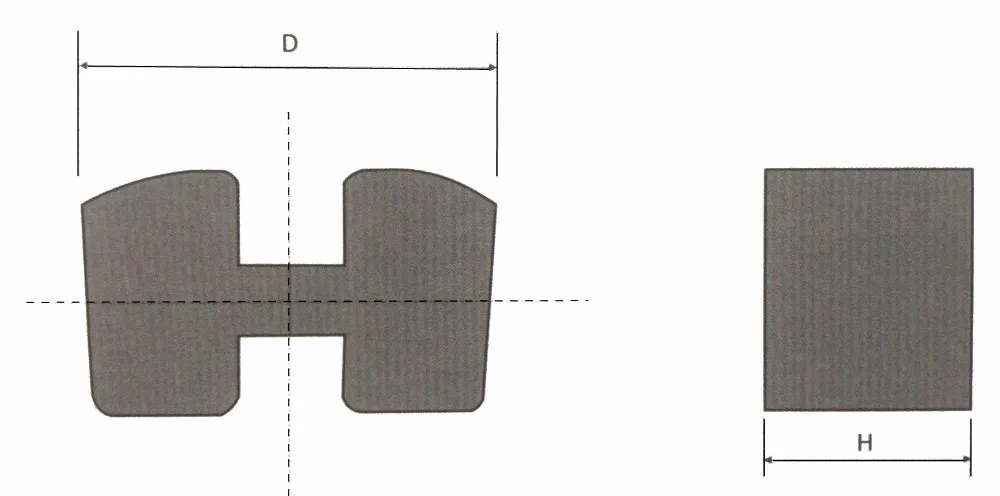 Rubber Buffer Shaft Coupling H - Durable & Flexible