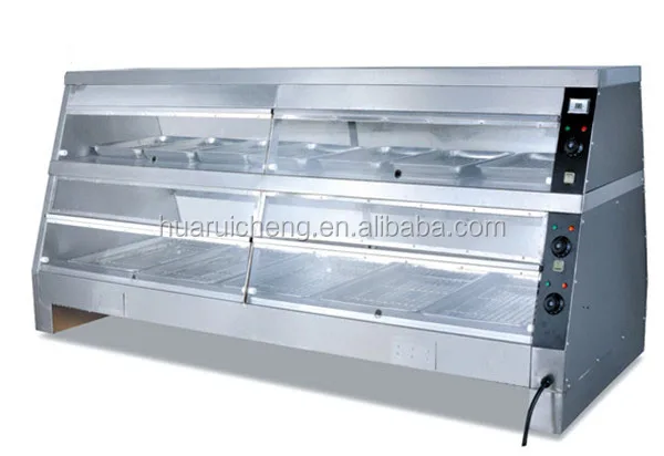 Commercial Electric Fried Chicken Warmer Glass Display Cabinet for KFC ...