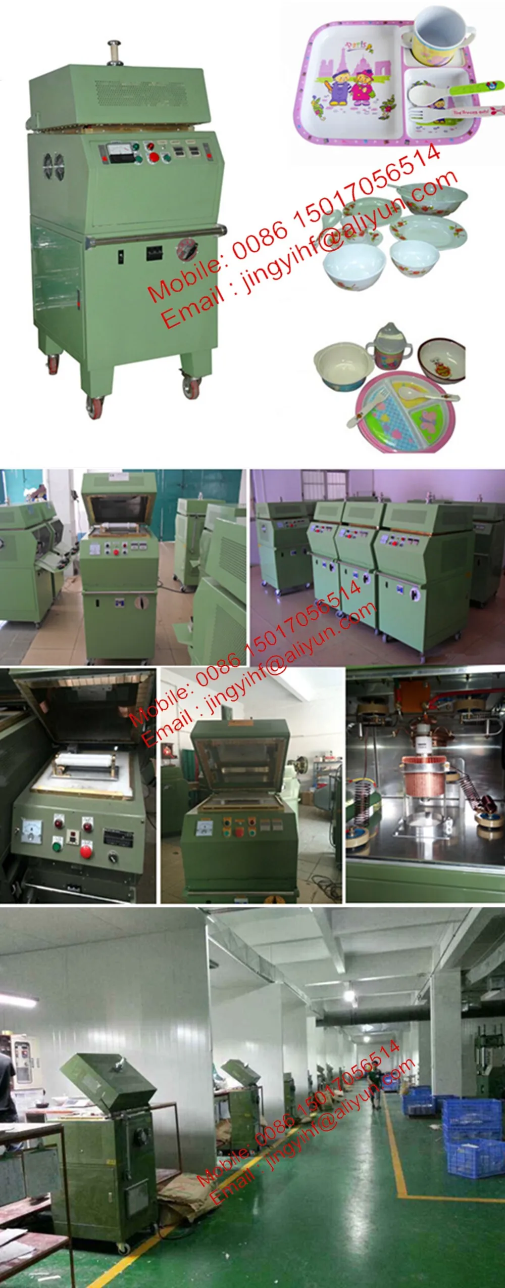 High Frequency Preheating Melamine Dinner Set Making Machine For ...