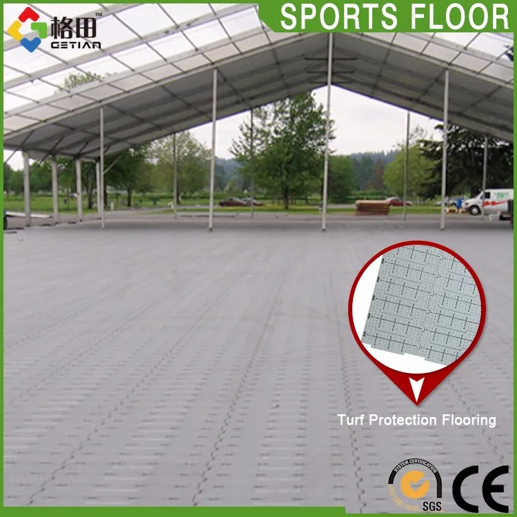 Customized Plastic Interlocking Wedding Tent Flooring System Grass ...