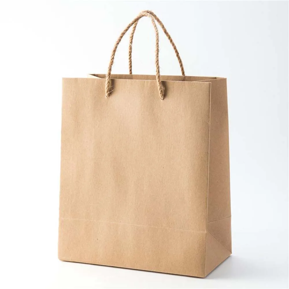 Free Sample Paper Bag Gift Bags With Handles Wholesale Brown Paper ...