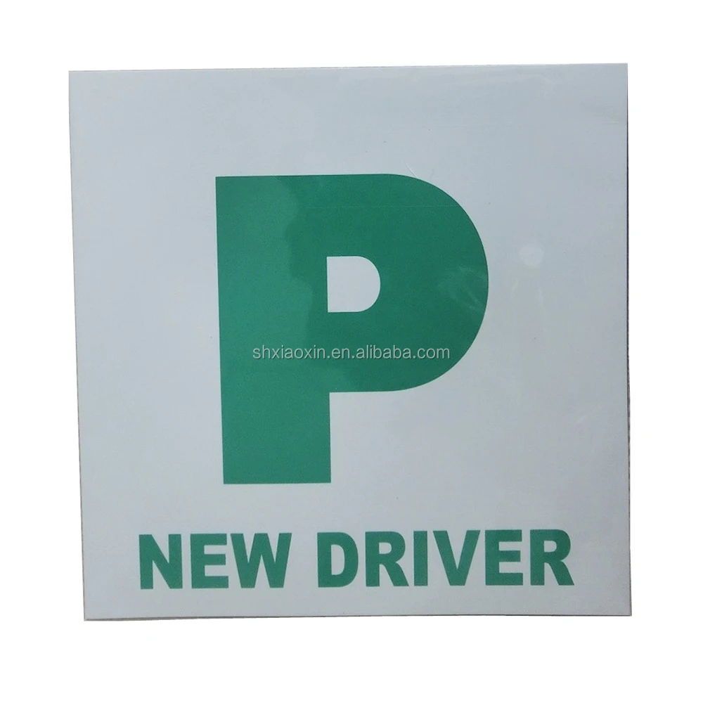 Fully Magnetic New Driver P Plates Car Sticker - Buy Magnetic Car ...