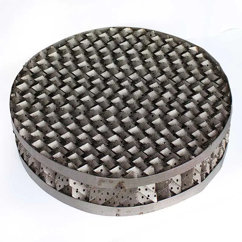 High Quality Stainless Steel Metal Perforated Plate Corrugated Structured Column Packing Tower ...