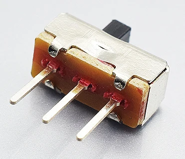 Miniature SPDT 3 Pin 2 Way Slide Switch for Toy Electronics