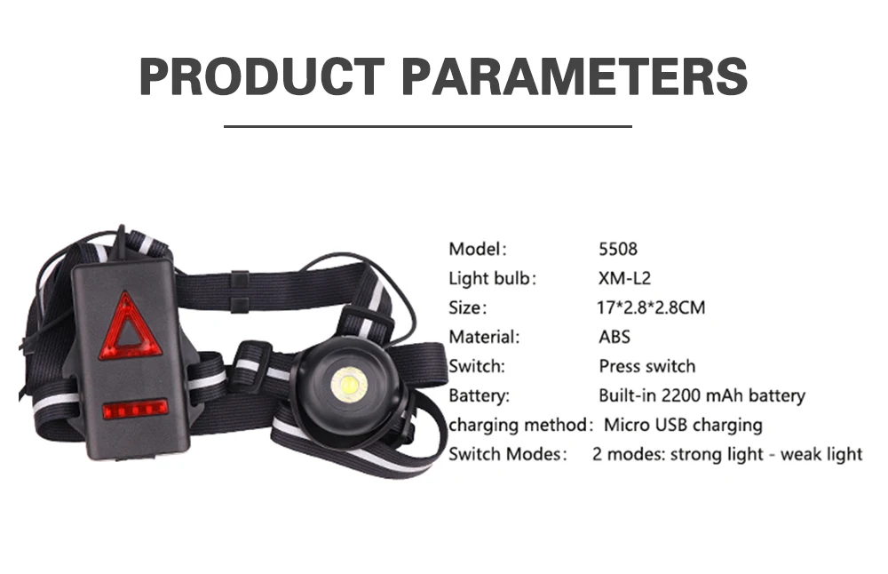 Outdoor Led Running Belt Light Warning Light Chest Night Running Light ...