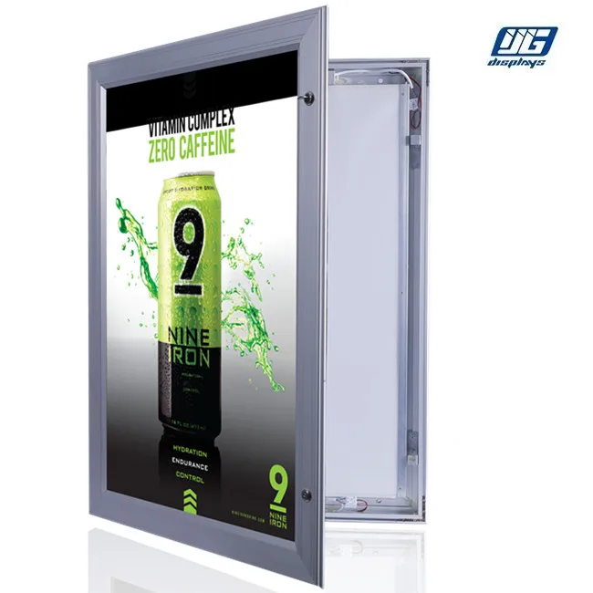Aluminum Frame Lockable Light Box A0 High Brightness Advertising Poster ...