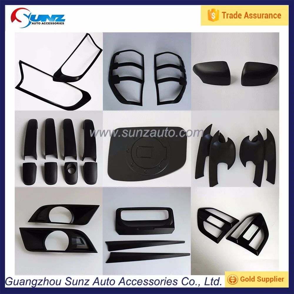 Use For Ford Ranger T7 2016 4x4 Pickup Black Accessories Full Sets ...