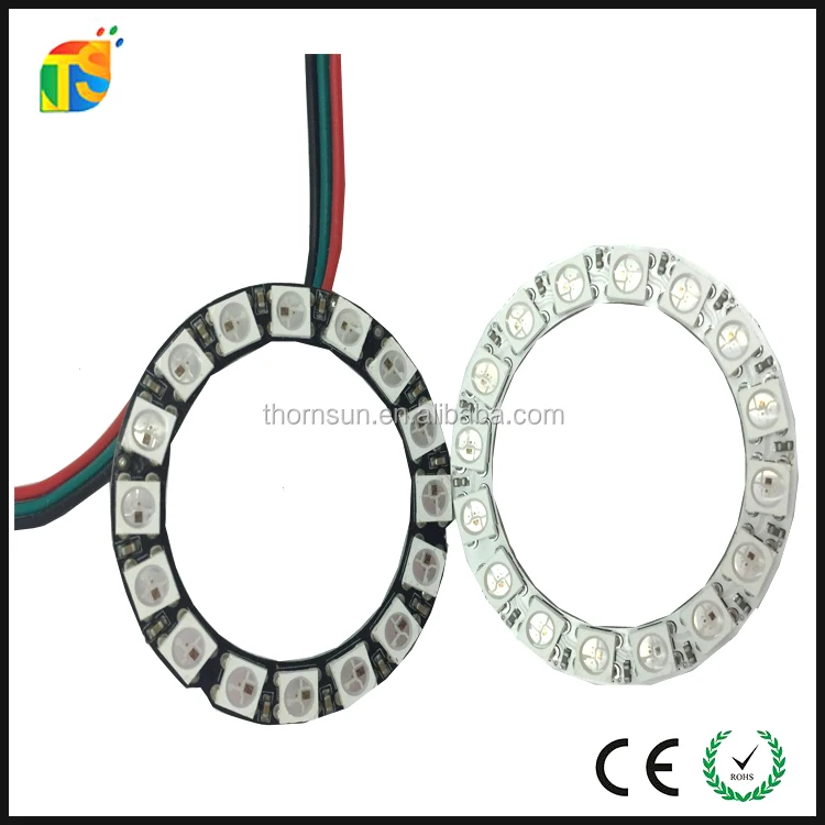 Addressable Digital Dc5v Ws2812b Sk 6812 Rgb 16leds Pixel Led Ring ...