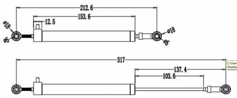 Rod Eye End LVDT Sensor - Precision Displacement Measurement