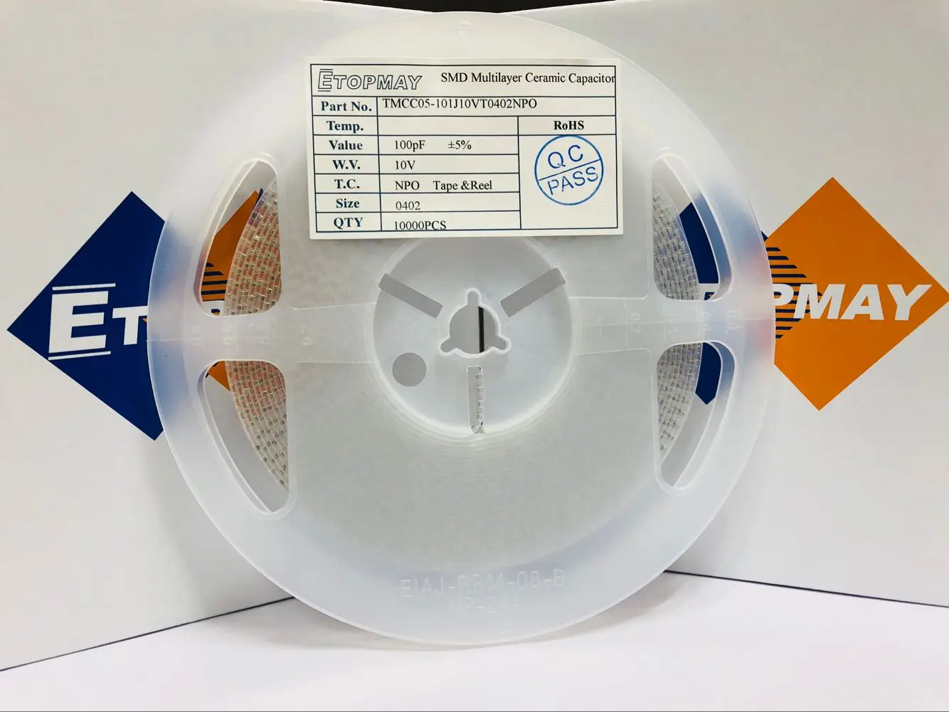 0402 Mlcc Smd Ceramic Capacitor 100pf 5% 10v Npo - Buy Mlcc Multilayer ...