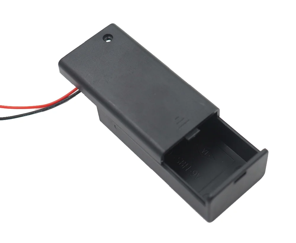 Jialun 9V Battery case with Cover and Switch 9 Volt Plastic Battery ...