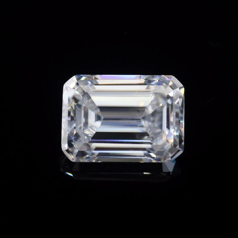 Loose Gemstone White Color Taper Bullet Cut Synthetic Moissanite For ...