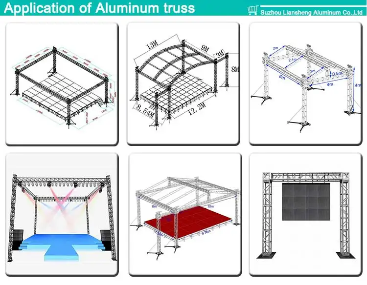 Hot Sale 300mm Outdoor Aluminum Stage Truss Structure For Concert - Buy ...