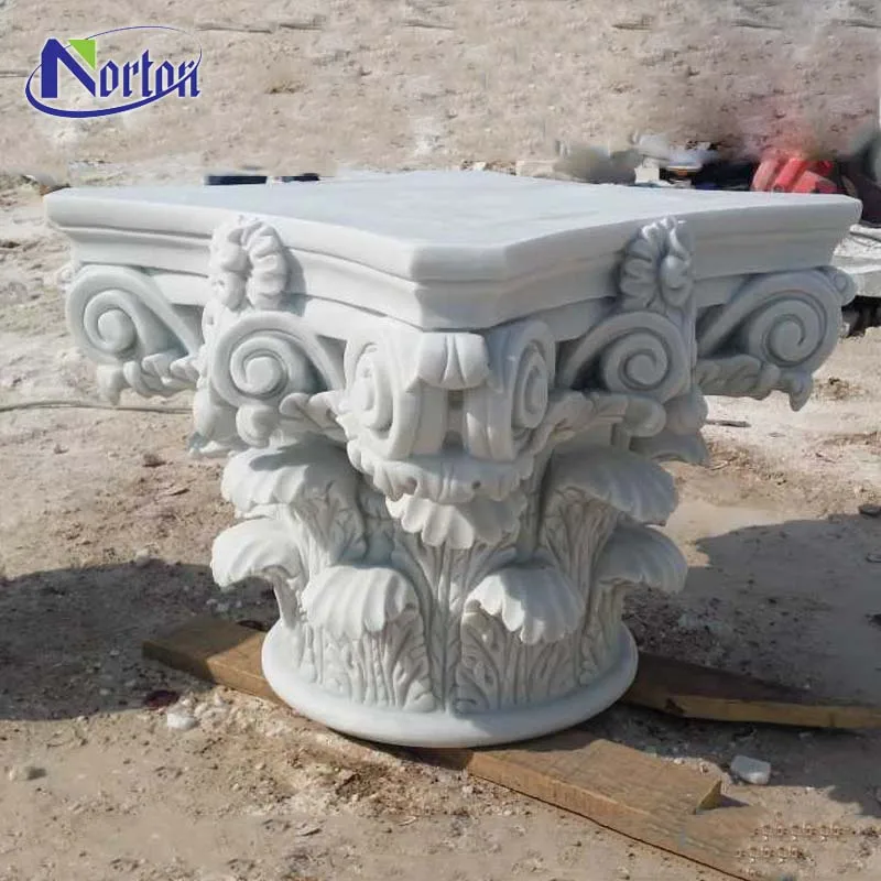 Custom Size Home Building Decor Stone Roman Column Capital Marble ...