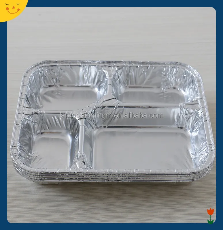 Food Packaging Aluminium Foil Tray Take Away Food Storage Container ...