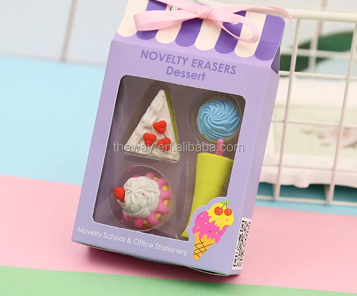 Ice Cream Eraser Novelty Erasers 4 Counts In A Box - Buy Food Eraser ...