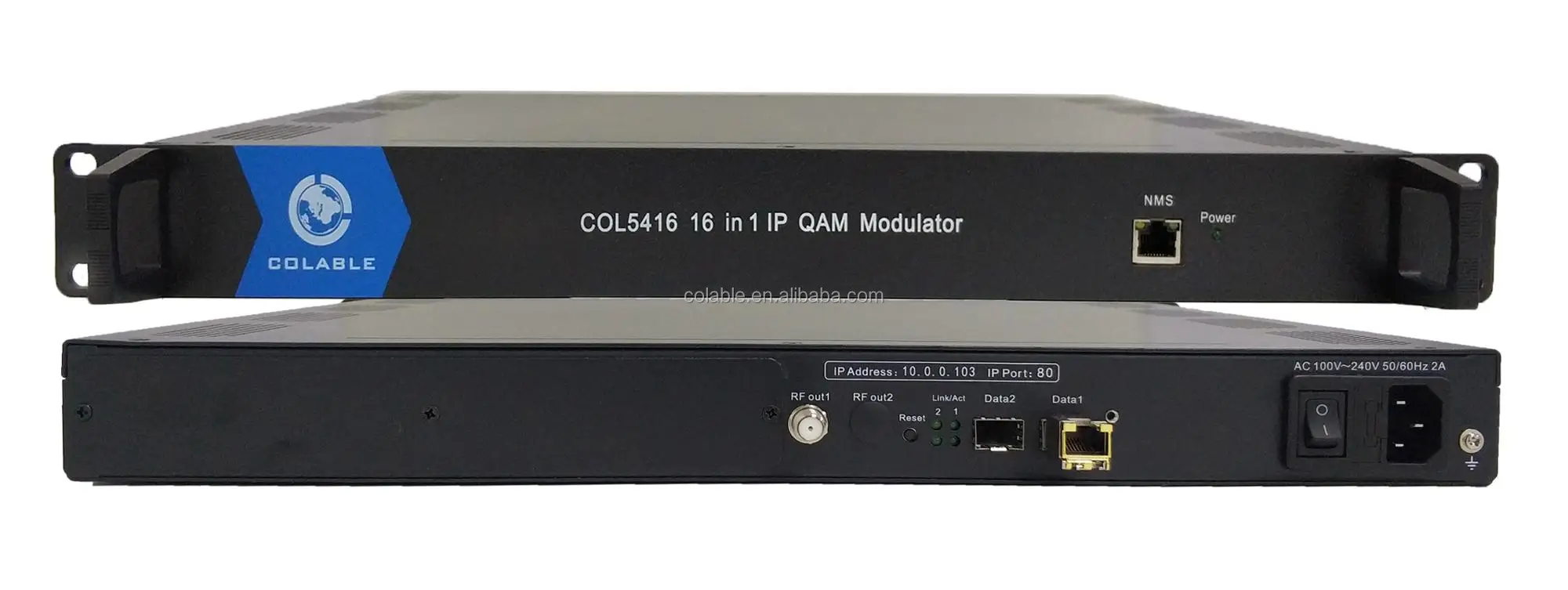 Digital Cable Tv System Ip Qam Modulator 16 Channels With Scrambler ...