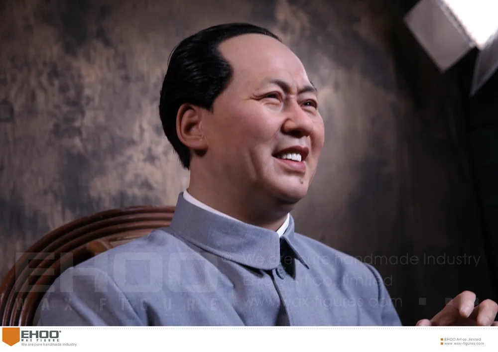 Political Lifelike Mao Zedong Silicone Statue of Wax Figure