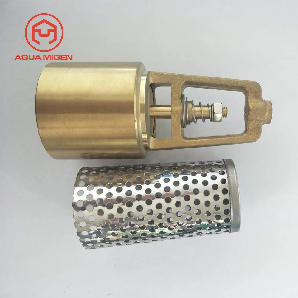Free Sample Brass Cw617n Non-return Brass Check Water Foot Valve With ...