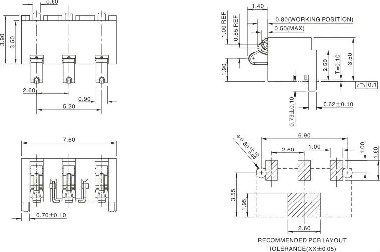 3 Pin SMD Battery Connector - Reliable Audio & Video Solution