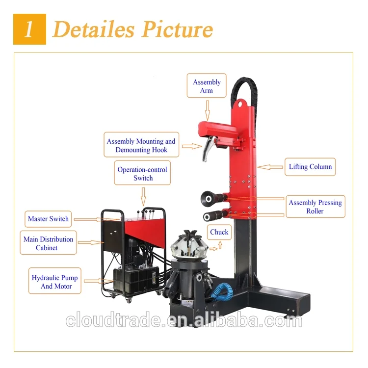 Truck Tire Changing Machine Tire Changer - Buy Tire Changing Machine ...