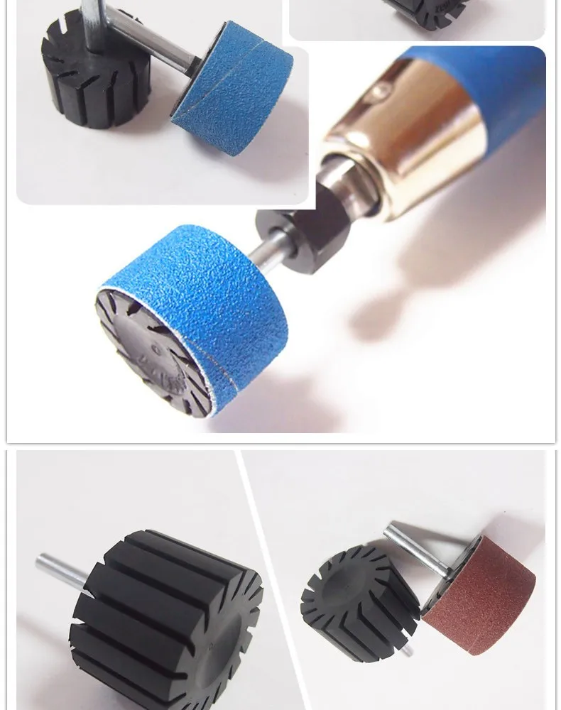 Spiral Band Rubber Mandrels - Sanding Drums/slotted(shaft:6mm)/sanding ...