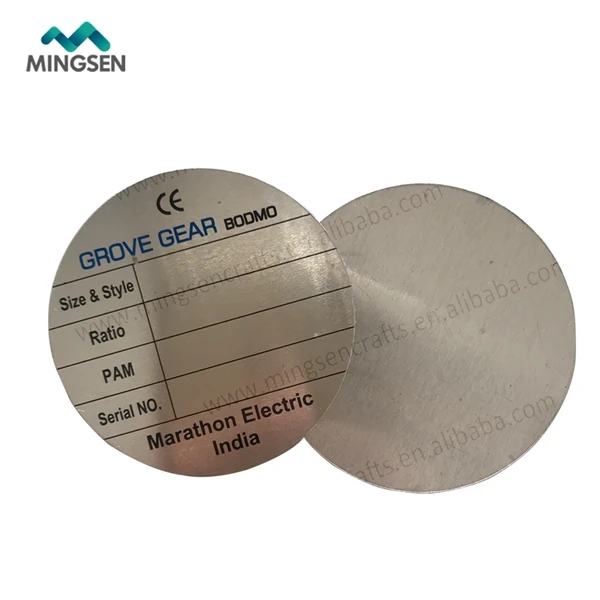 Adhesive Aluminum Embossed Metal Plate Label/sticker For Furniture ...