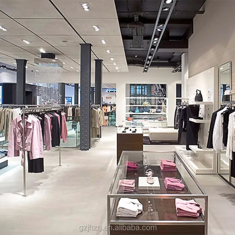 Retail Custom Clothes Display Showcase - High End Style