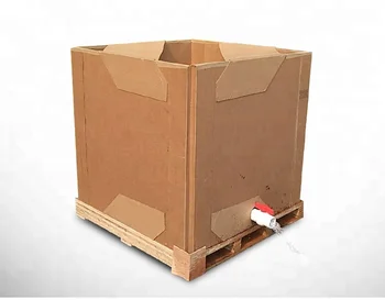 1 Ton Container Folded Square Liquid Cardboard Paper Ibc Container For ...