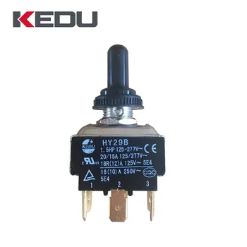 Kedu Hy29b 6 Pins On Off On Spring Return Toggle Switch - Buy 6 Pin ...