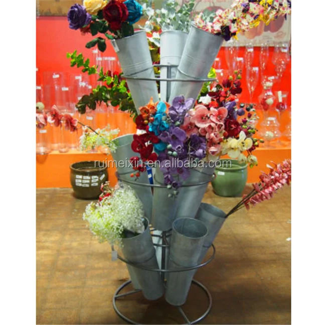 Floor-standing Florist Flower Display Rack Stand - Buy Flower Dislay ...