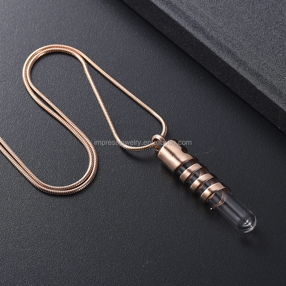 9 Different Design Glass Tube/locket Pendant For Loved One Memorial ...