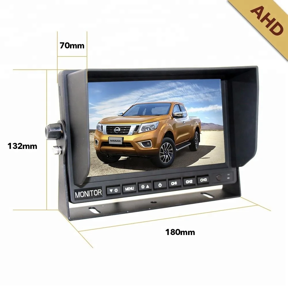 Aotop 7'' Car Monitor Ahd 3 Channels Input With High Resolution 1024* ...