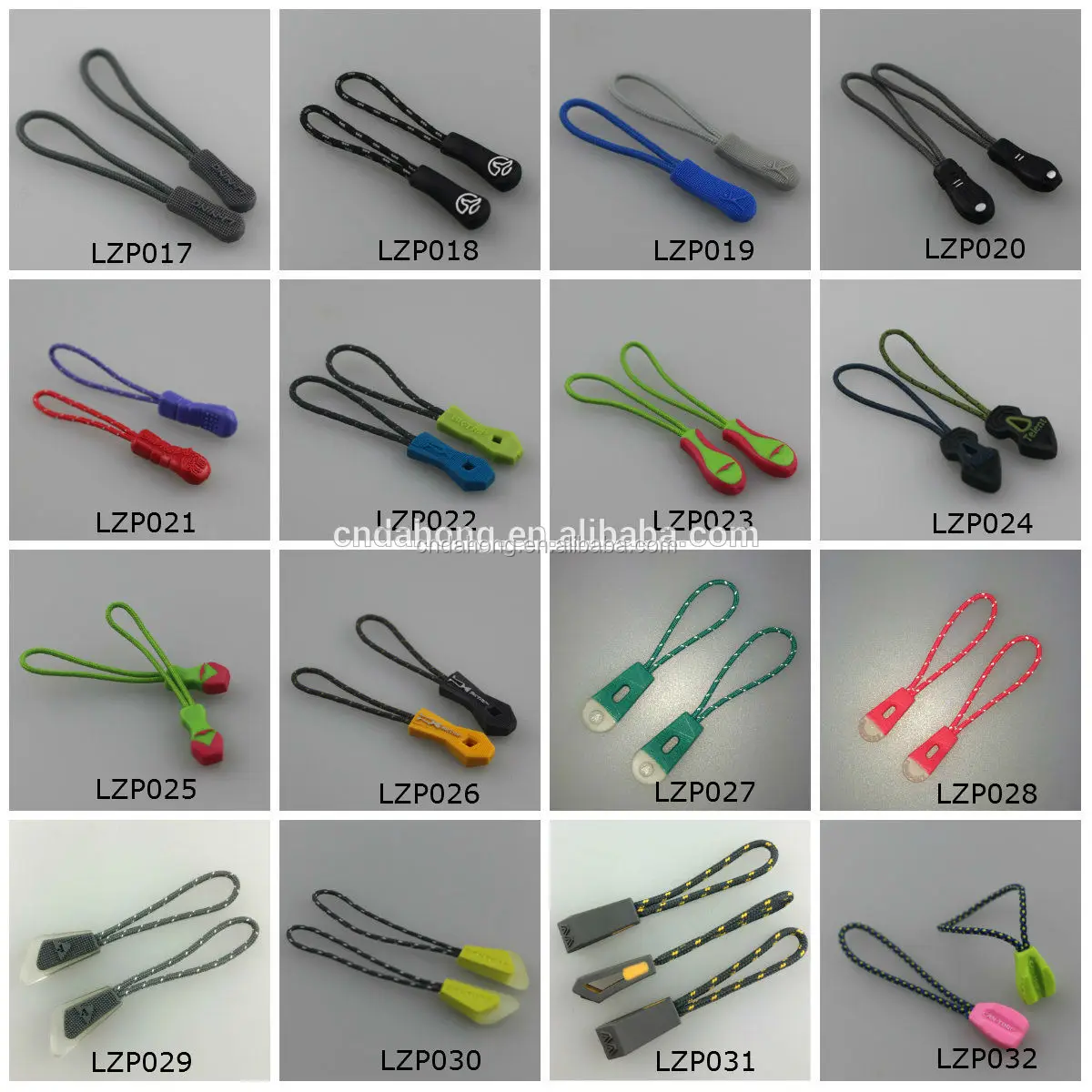 Custom pvc rubber zip puller zipper pulls tabs cord slider for outdoor ...