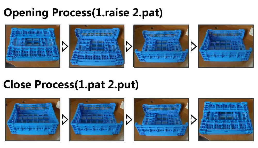 Perforated Plastic Container Crates for Fruits & Veggies