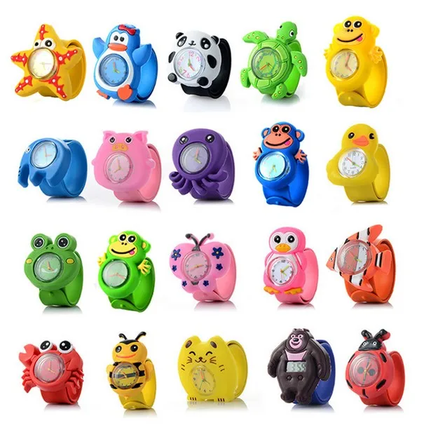 20 Styles Fashion Cartoon Slap Watch Sports Brand Cartoon Slap Wrist ...