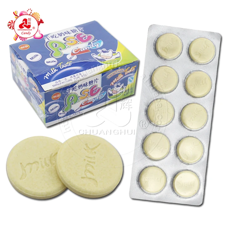 Dry Milk Tablet Candy, Milk Pressed candy, A.S.E. Compressed Milk Candy ...
